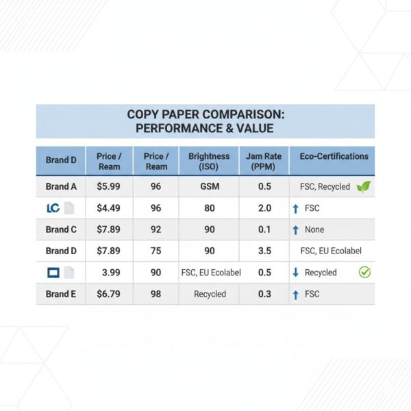 2025 Best Copy Paper Brands Compared: Price, Performance & Reliability