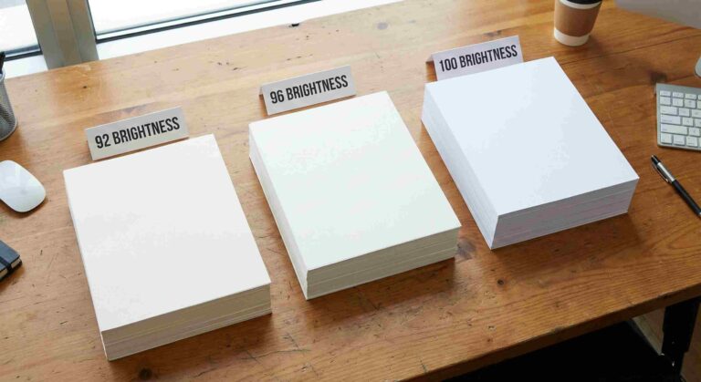Copy Paper Brightness Scale: 92 vs 96 vs 100
